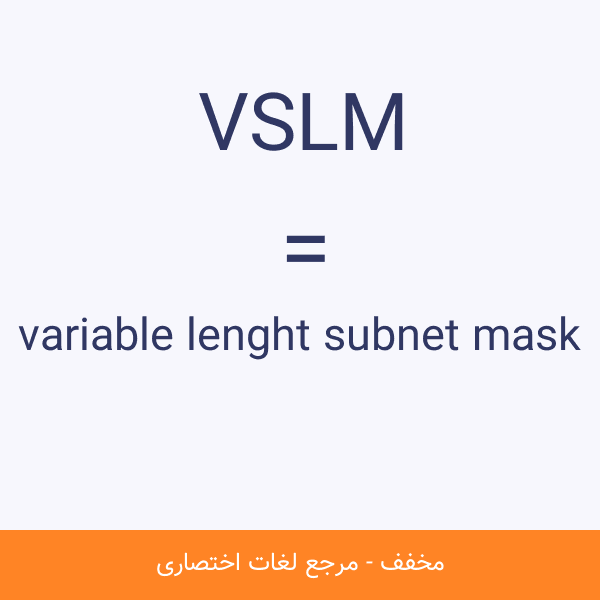 Stand for VSLM?
